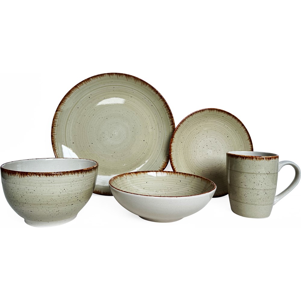 BANQUET Sada jedálenská SPIRAL IVORY, 30 ks